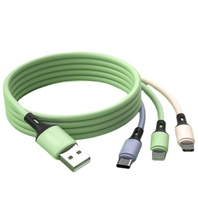 One drive three fast charging data cable type-C一拖三充电线