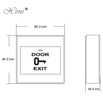 Mounted Door Exit Button Release Push Switch for access con