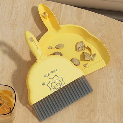 1Set Mini Cute Broom And Dustpan Set Household Handheld Swee