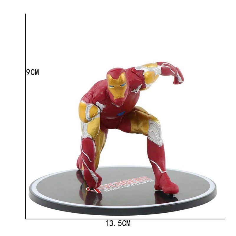 Superhero Figure SpiderMan Ironman Captain America Hulk War