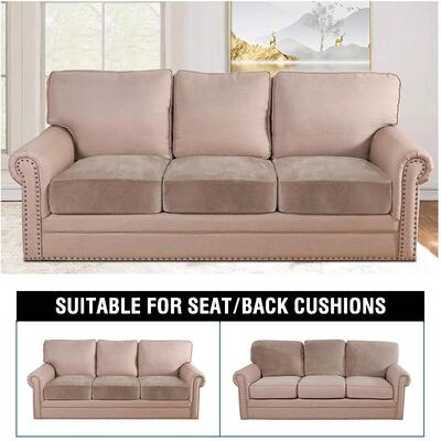 20 Solid Colors Thick Velvet Sofa Seat vers Plush Sofa Cushi