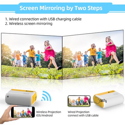 Mini Projector P80 Support 1080p 3800 Lumens Mini WiFi Proje