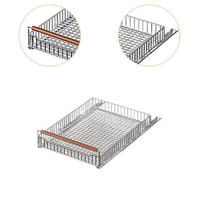 Pullout Drawer Basket Metal Wire,Space Saving,Sliding,under