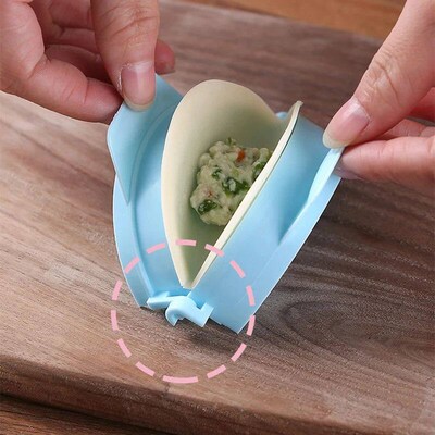 DIY Plastic Dumpling Mold Dough Press Gadgets For Cooking Du