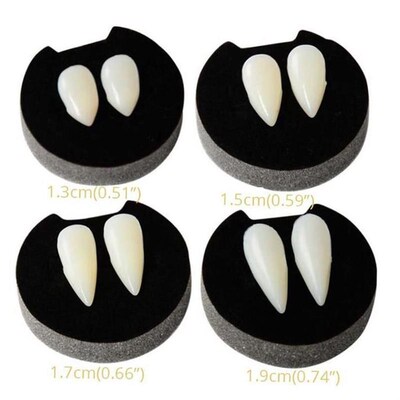 1 Pairs Vampire Teeth Fangs Dentures Props Halloween Costume