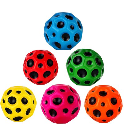 6pcs Super Hot Moon Ball  Bouncy Space Balls for Kids Adults