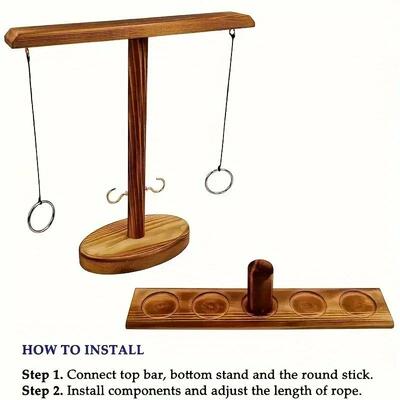 Wooden Hook and Loop Ultimate Fighting Game Set - for Kids,