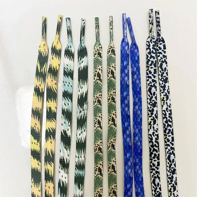 Fashion 1 Pair Classic Serpentine Pattern Shoelaces For Snea