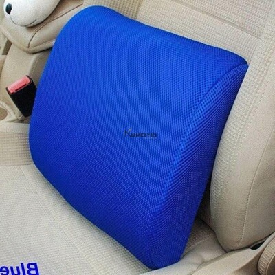 blue memory foam lumbar back support cushion pillow for home