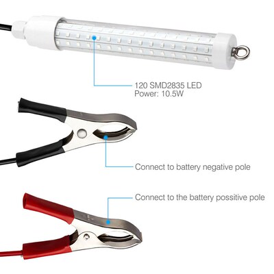 1000LM 6M LED Submersible Fishing Light Deep Drop Underwater