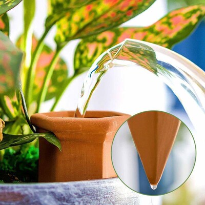 4 PCS Automatic Plant Dripper Terracotta Seepage Device Drip