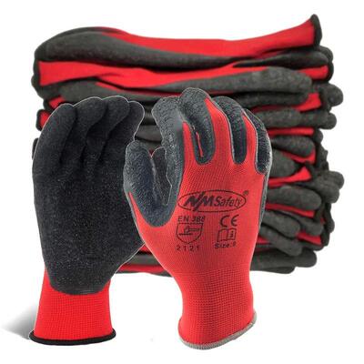 24Pieces/12+Pairs+Garden+Working+Latex+Rubber+Security+Glove