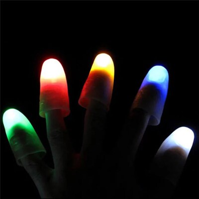 2Pcs/Set Magic Thumbs Light Toys For Adult Magic Trick Props