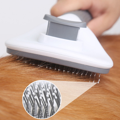 Dog Hair Removal Comb Grooming Brush Stainless Steel Cats Co