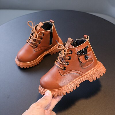 2025 Kids AutumnWinter British Style Short Boots Fashionable