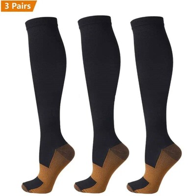 3 Par Copper Compresson Socks Women Men nt Fatgue Pan Relef