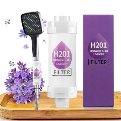Scented Shower Filter Bathroom Lemon Shower Head Water Softe
