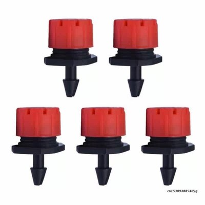 5pcs Micro Flow Dripper Drip Head 1/4 Inch Hose Garden Irrig