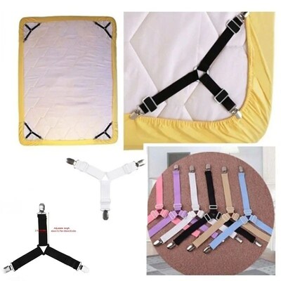 Bed Sheet Holder Mattress Clip Fasteners Cover Blankets Gri