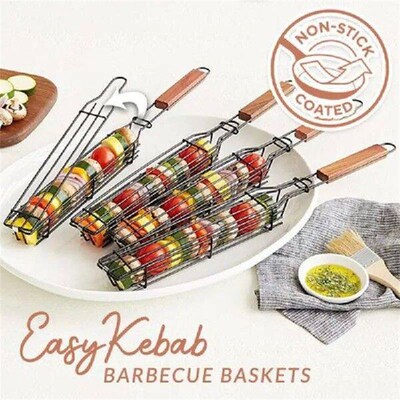 Camping Barbecue BBQ Grilling Basket Charcoal Grill