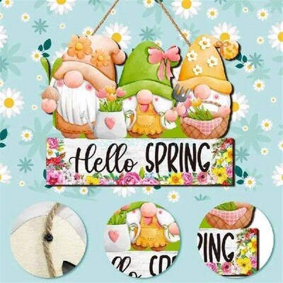 Spring Hangings Sign Decors FestivalSpring Pattern Easy