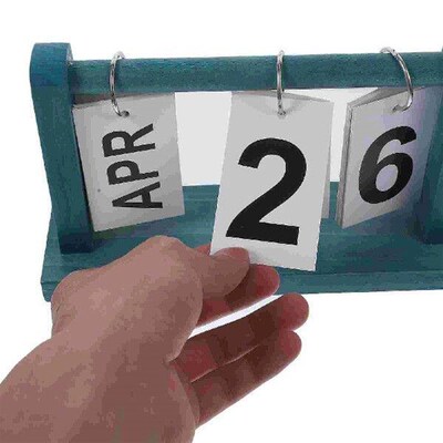 Rustic Office Decor Calendar Trinkets Perpetual Accessories