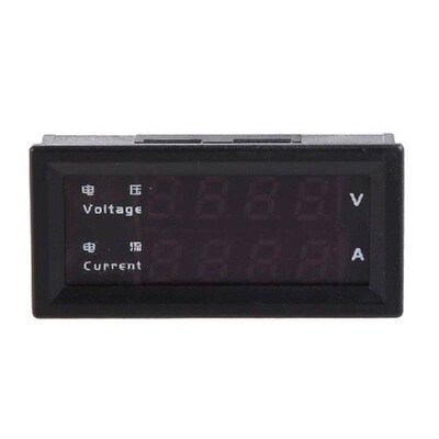 4 Digits High for DC 100V 200V 10A Voltmeter Ammeter Dual