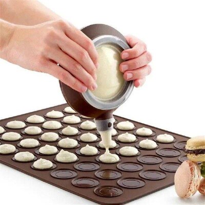 useful Patterned Mouth Cake Decoration Silicone Macaron