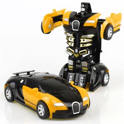 2 IN 1 Deformation Robot Car Model Plastic Mini Transformati
