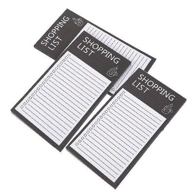 3 Books Notepads Magnetic Fridge Shopping List for