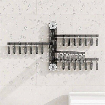 Suction Cup Clothes Hanger No-drill Sock Rack Rotatable