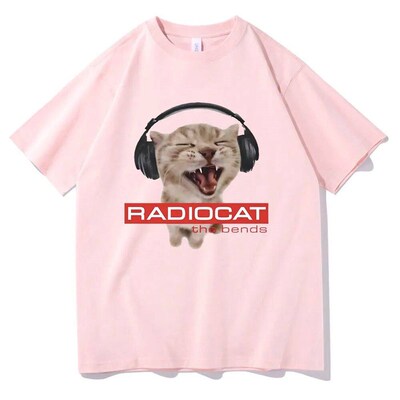 British Rock Band Radiohead Funny Radiocat The Bends Print