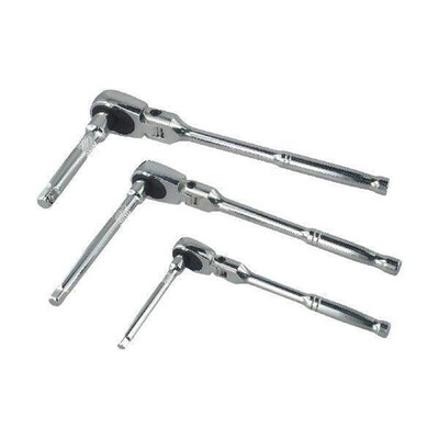1 4 3 8 1 2inch Driver 72 Tooth Ratchet 180 Degree Flex