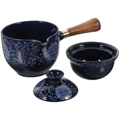 Tea Pots Rotating Side Handle Teapot Chinese Ceramic Design