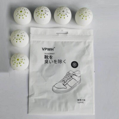 Shoe deodorizer, cabinet odor-absorbing balls, deodorizing b