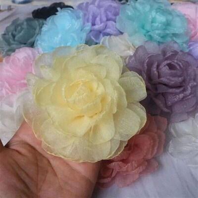 Handmade Artificial Flowers DIY Hair Accesorries Burned