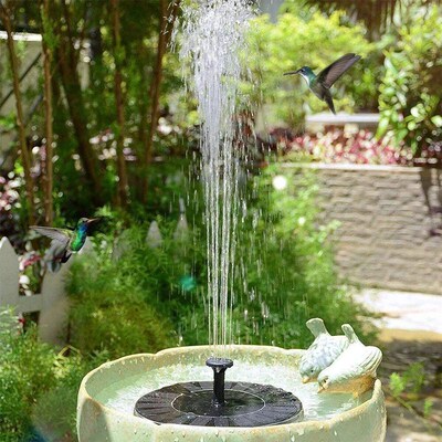 Waterfall Fountain Mini Solar Water Fountain Pool Pond Garde