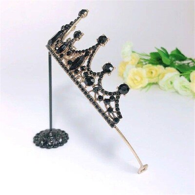 Crystals Decor Baroque Crown The Hair-hoop for Bride Props