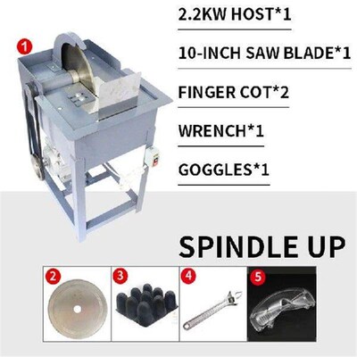 2200w 12 Inch Jadestone Cutting Machine Bench Type Water