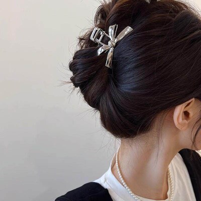 Butterfly claw girl back of head sweet cool hairpin girl发夹