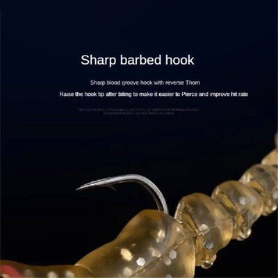 1~10PCS Luminous Glow Shrimp Lure Artificial Bait  Soft