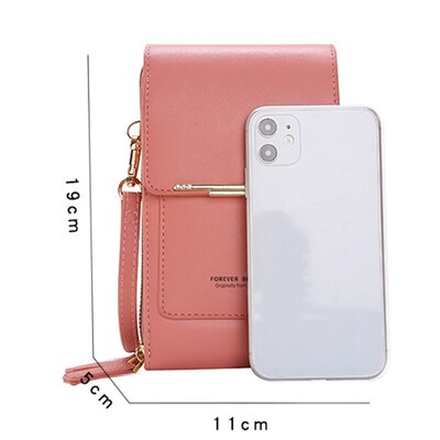 3 Style Women Bags Soft Leather Wallets Touch Screen Cell Ph