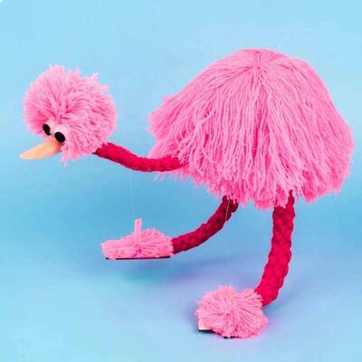 Puppet Ostrich Magic Tricks Handicraft Vintage