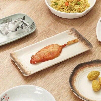 Plastic Snack Tray with Handle, Cafeteria Restaurant