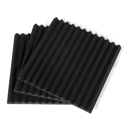 1PC 30x30x5cm Polyurethane Foam Soundproofing Black Foam Aco