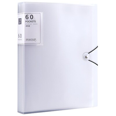 A4 document book folder transparent file paper 60-100 leaf