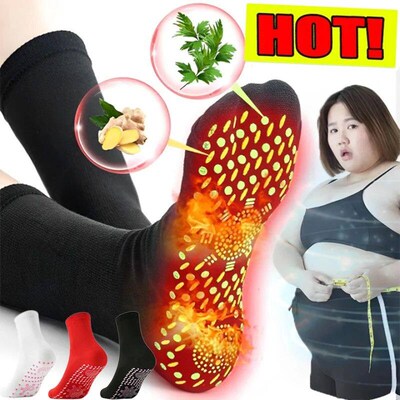 1/3pairs Tourmaline Self-Heating Socks Winter Warm Thermal H