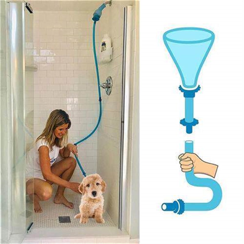 Pet Rinse 硅胶万能接头宠物洗澡水管 硅胶通用接头水管花洒