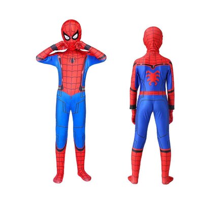 Boy Girl Spiderman Cotume Superhero Jumpuit Mile Morale Spid