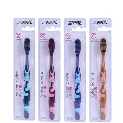 Three Smiles Beauty Clean Adult Soft Bristle Toothbrush, 6 R
